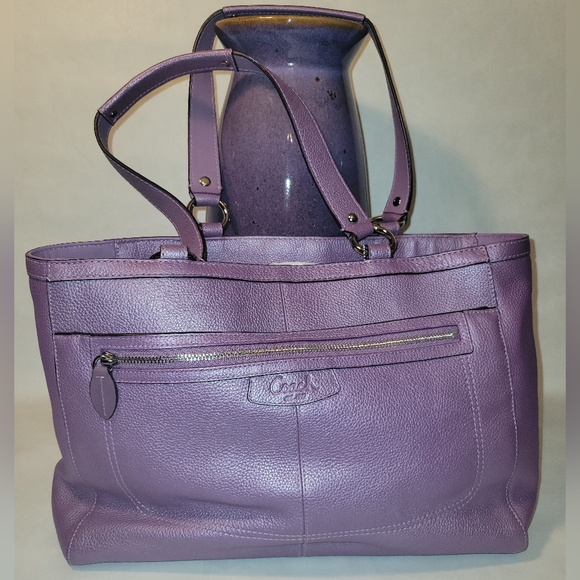 Coach | Bags | Nwt Coach Penelope Leather Tote Lilac | Poshmark